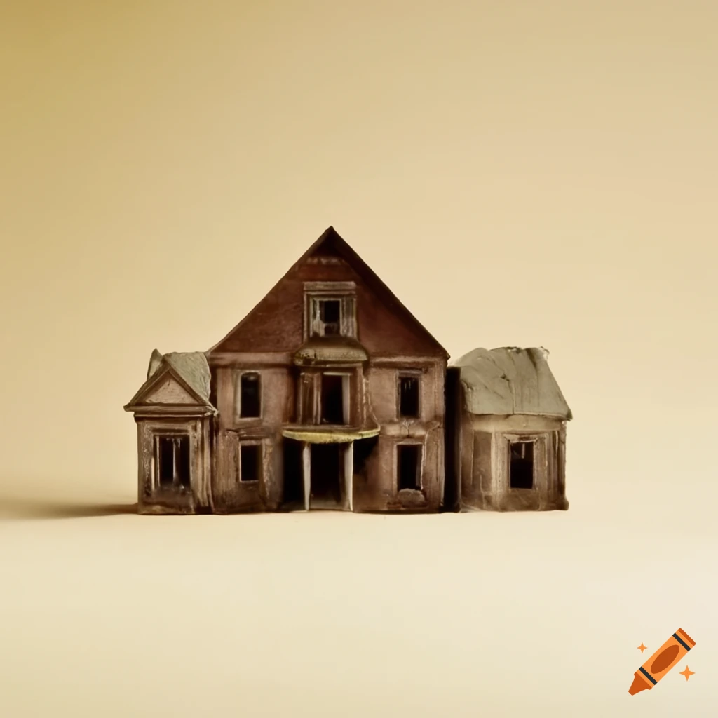 A house covered in plastic for protection during monsoon season on Craiyon