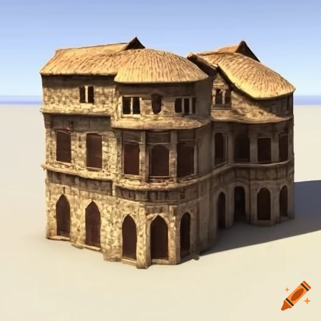 3d reconstruction of ethiopian medieval building on Craiyon
