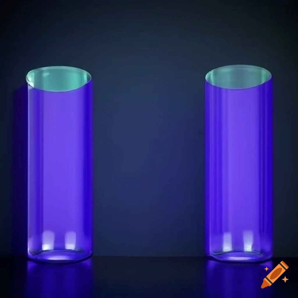 Modern architecture with glass tubes and metallic discs on Craiyon