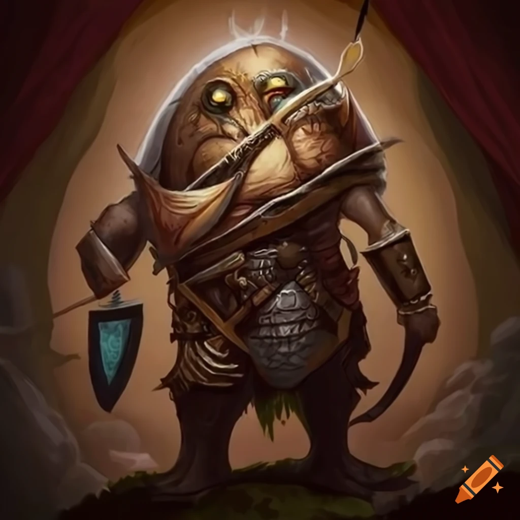 Illustration of a Locathah warrior from Dungeons & Dragons on Craiyon