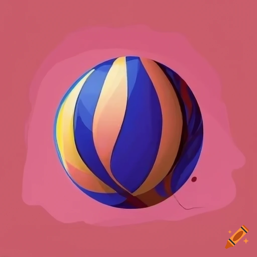 Illustration of a circus ball on Craiyon