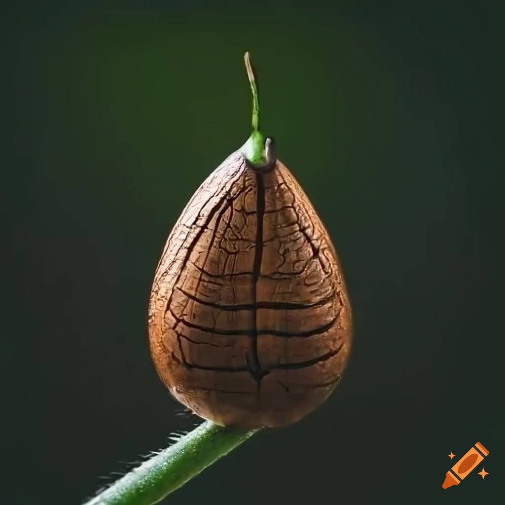 Close-up of a sprouting seed on Craiyon