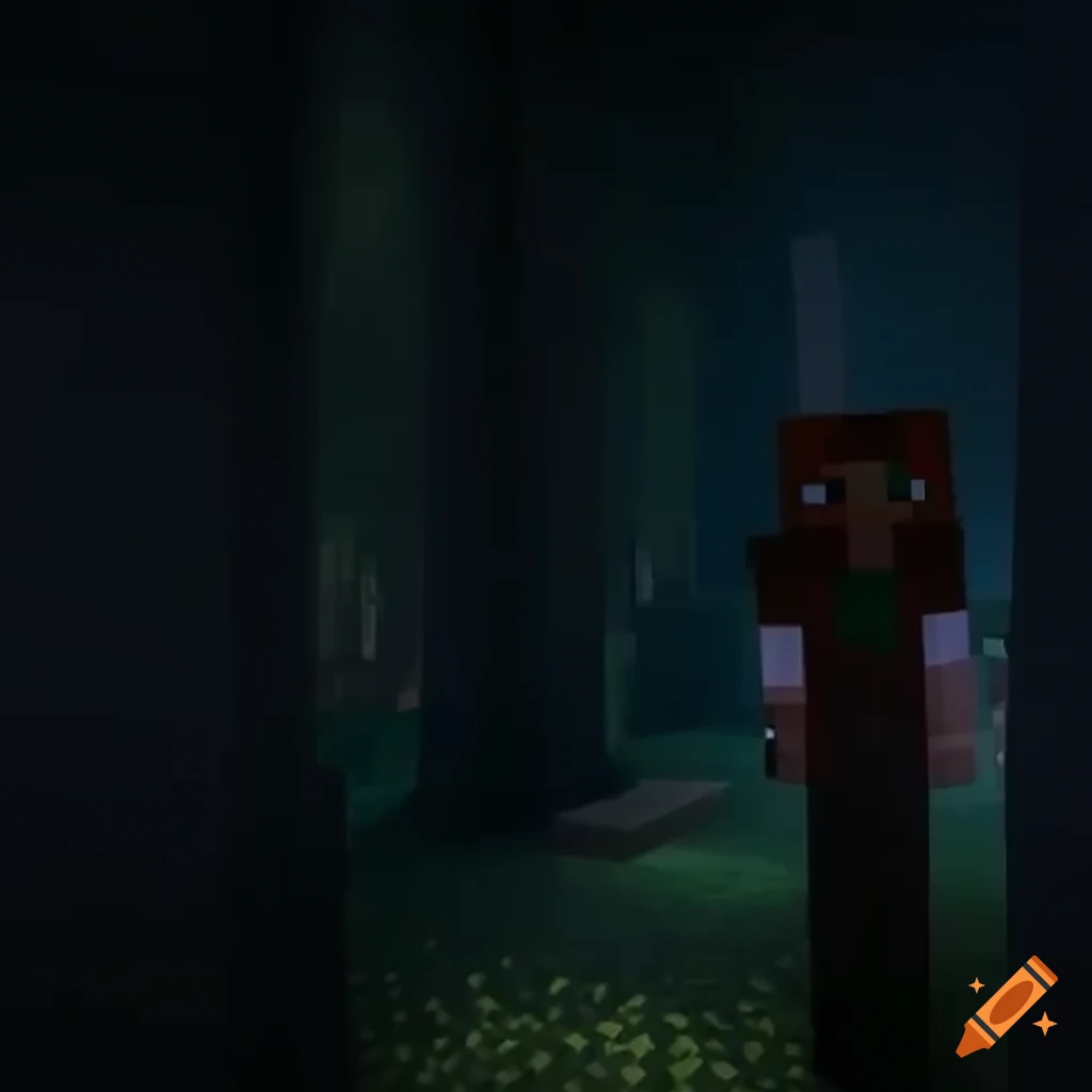 Minecraft gameplay screenshot on Craiyon