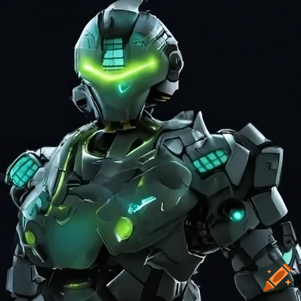 Futuristic mech avatar on Craiyon