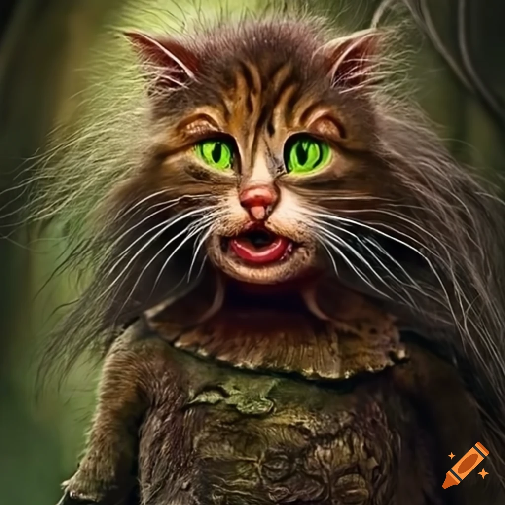 German folklore troll-cat on Craiyon