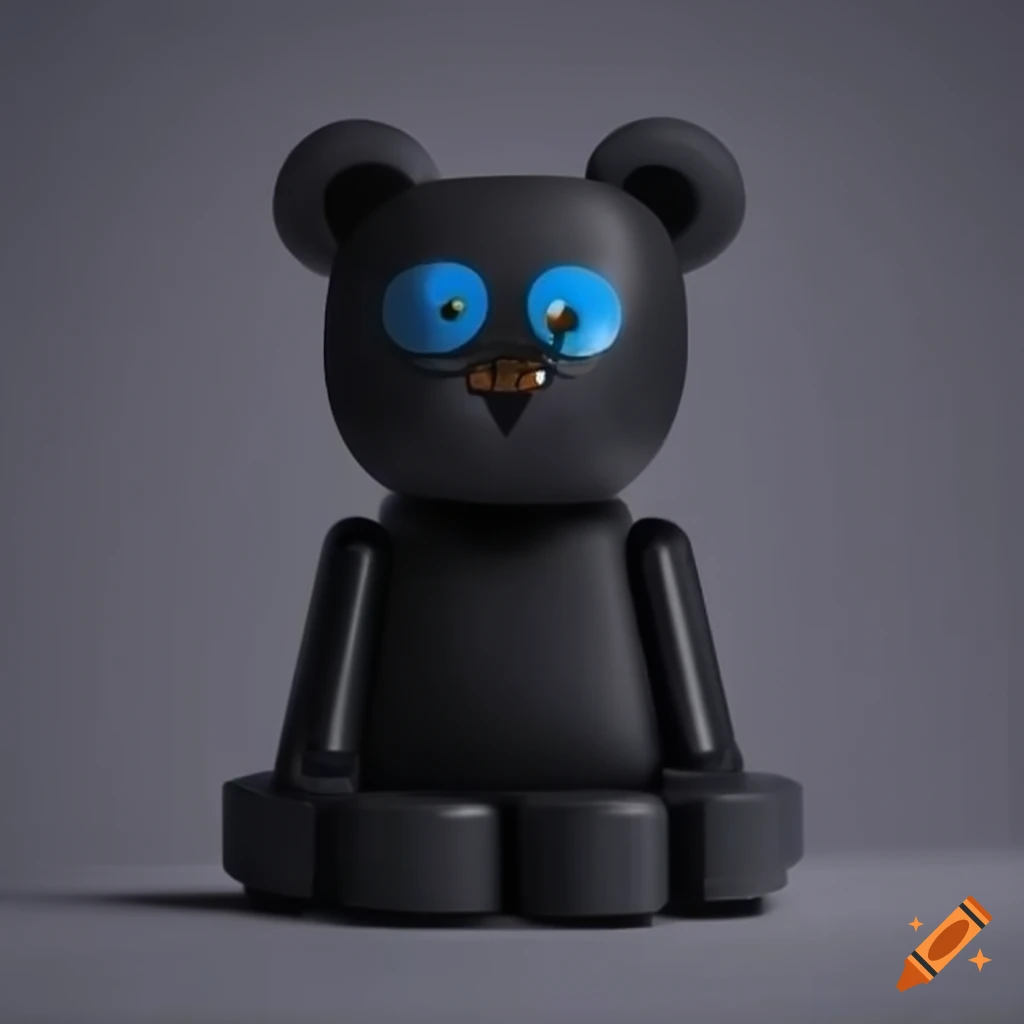 Teddy bear and cat made of lego bricks