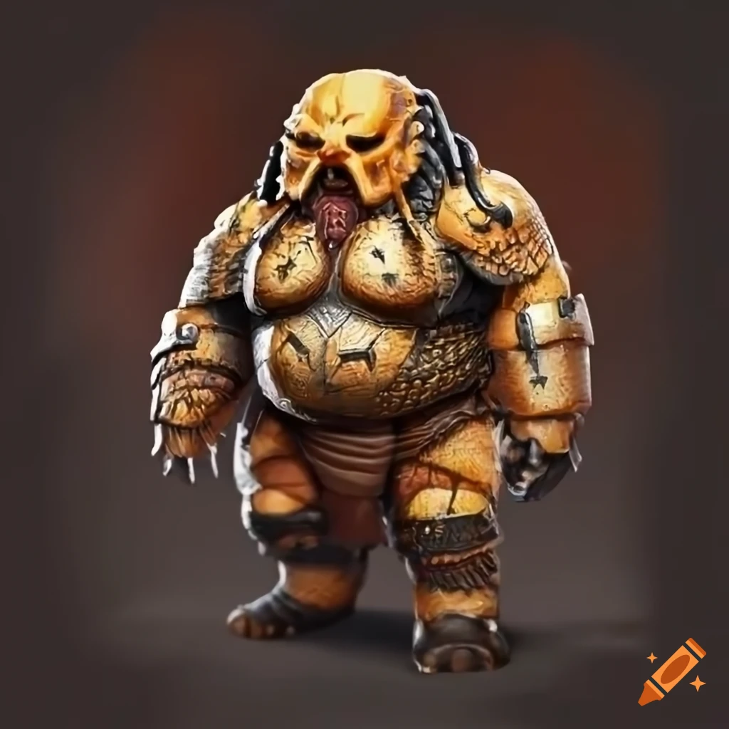 Character design of a heavily armored dwarf