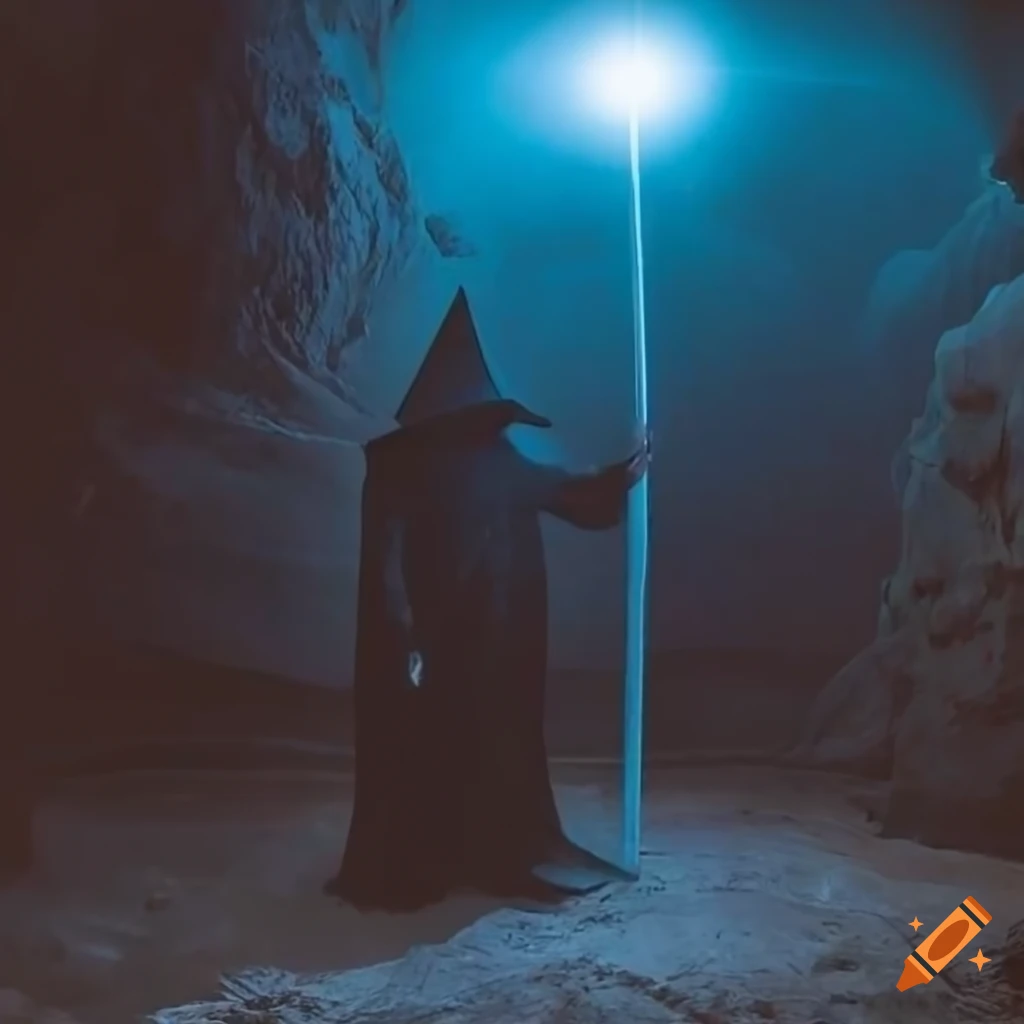 Realistic artwork of a wizard in a cave on Craiyon