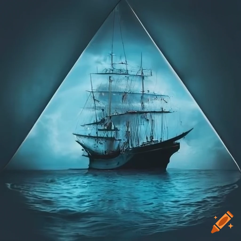 Line art of a sailing ship sailing towards the rising sun on Craiyon