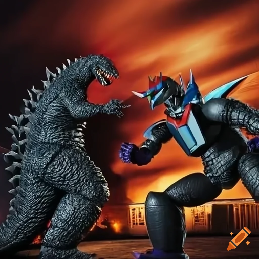 Mazinger vs godzilla artwork
