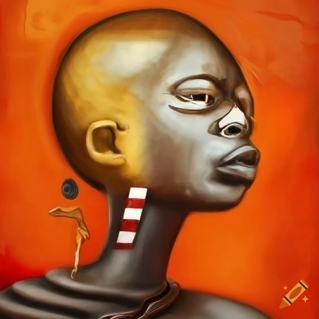 Wilfredo lam abstract painting of african tribe