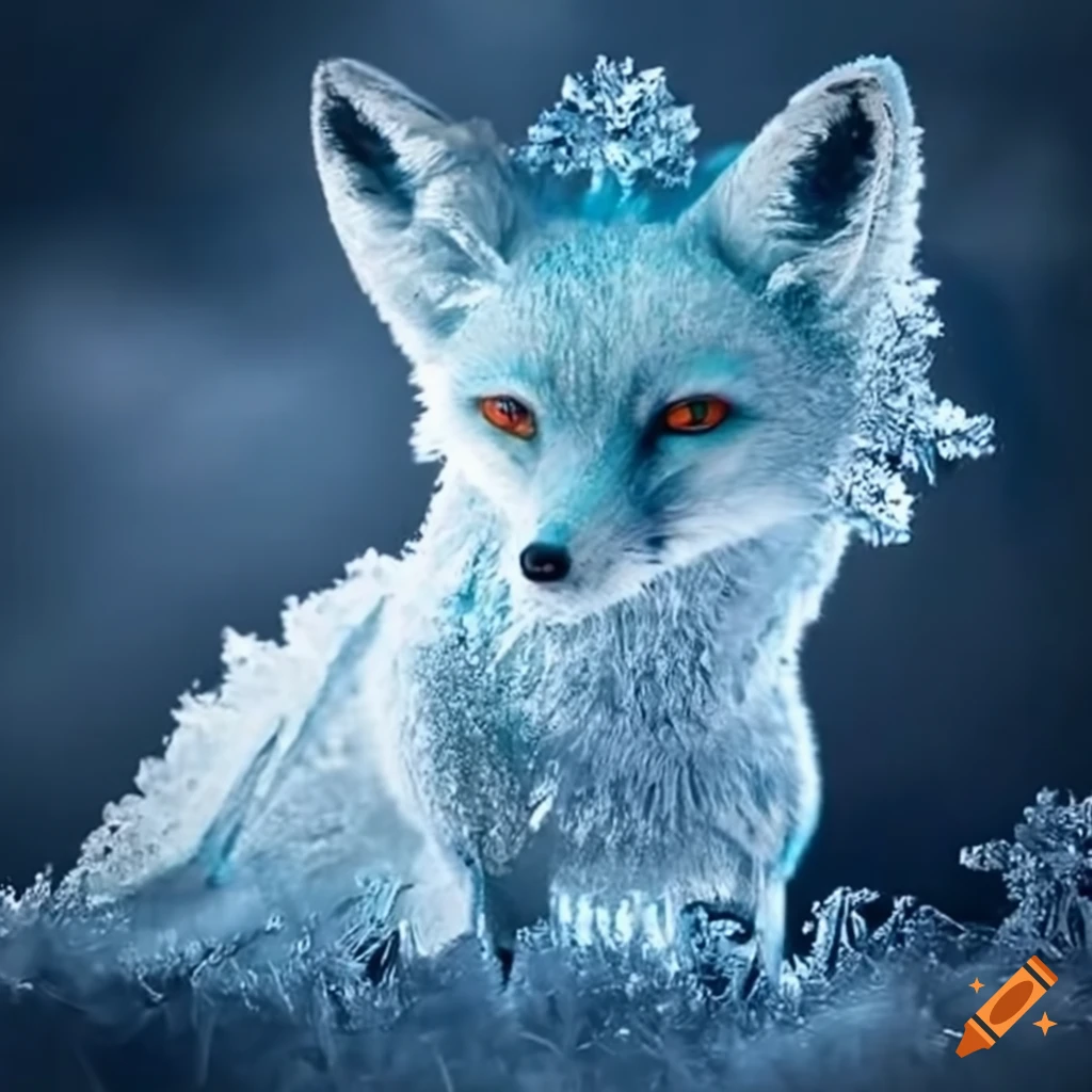 Arctic fox on Craiyon