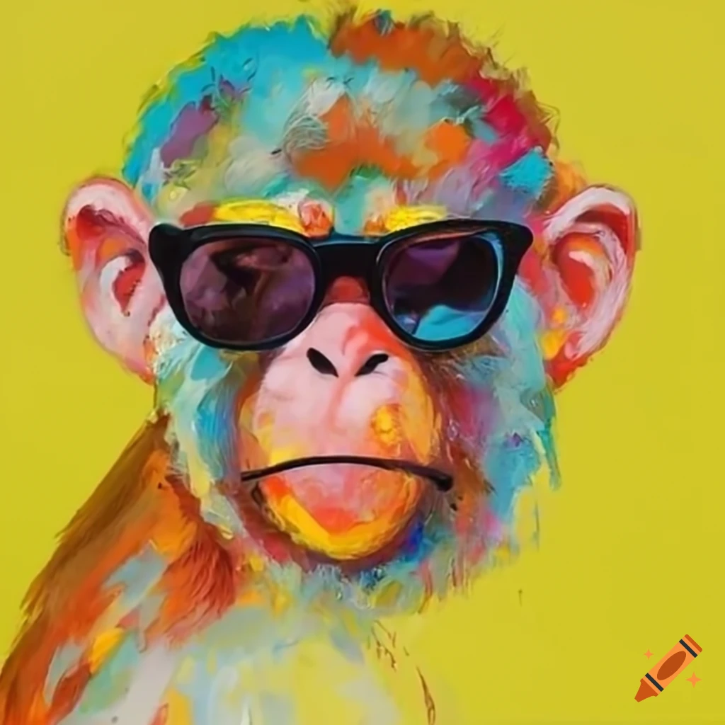 Small monkey with parrot wings on Craiyon