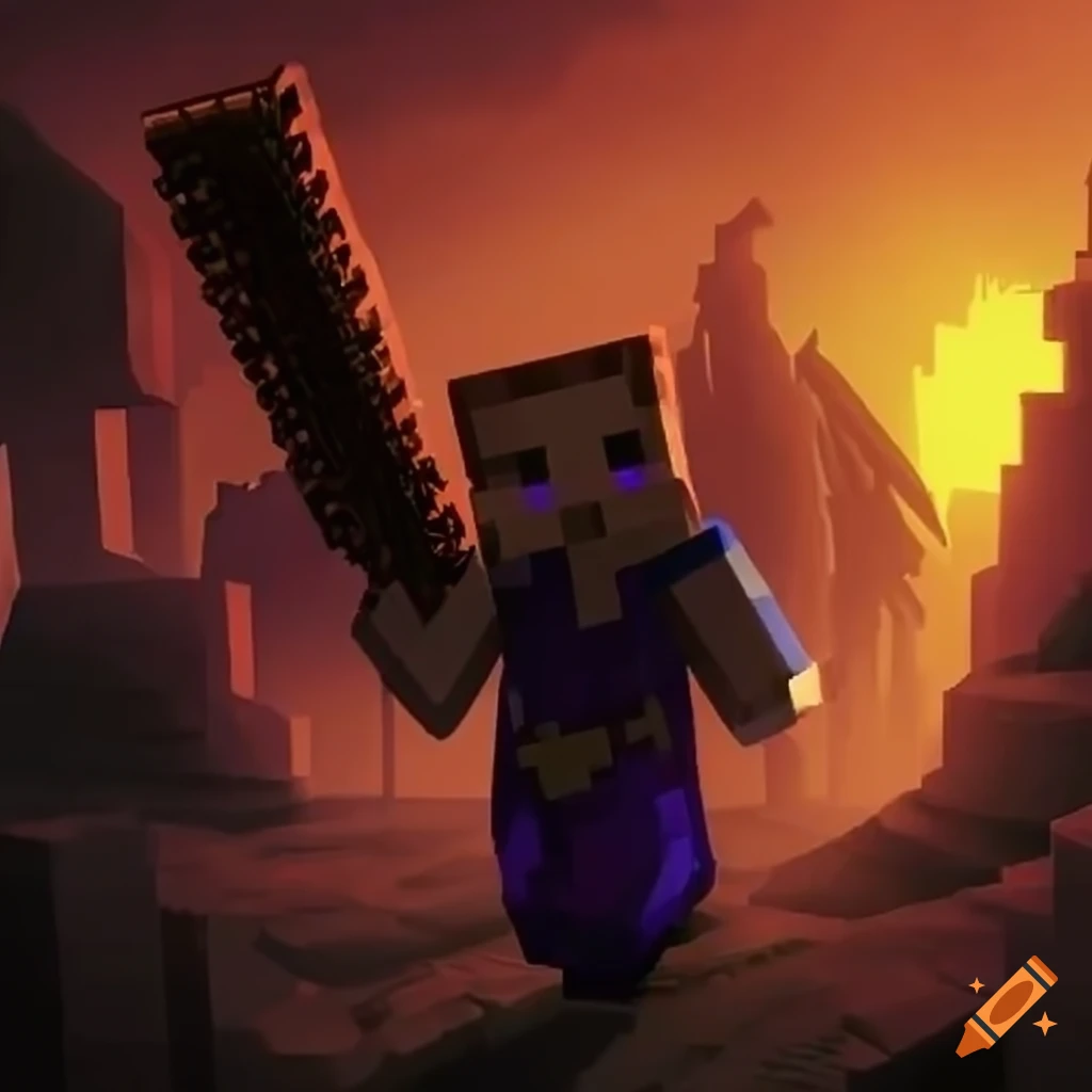 Minecraft warden grim reaper on Craiyon