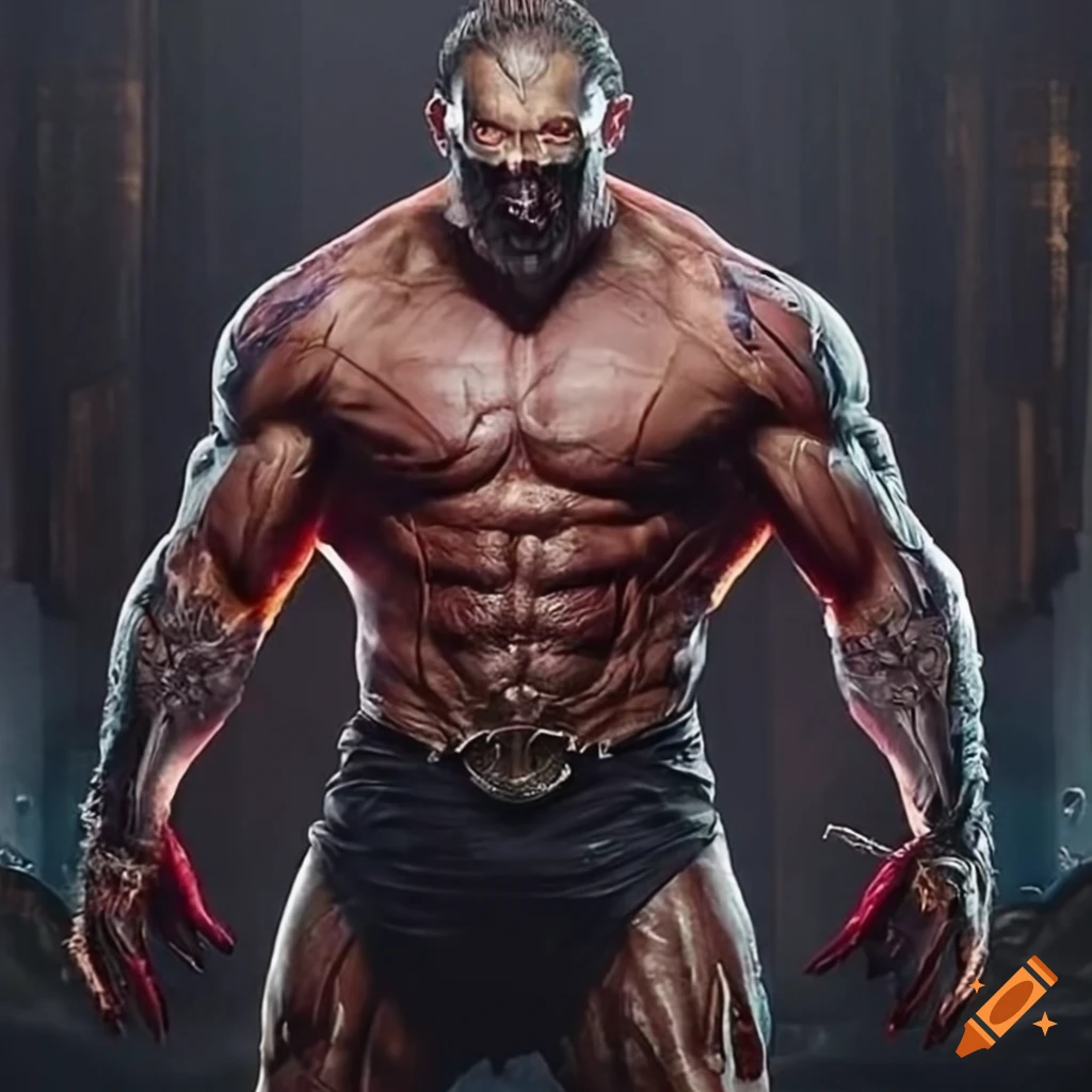 Artistic depiction of a powerful vampire on Craiyon