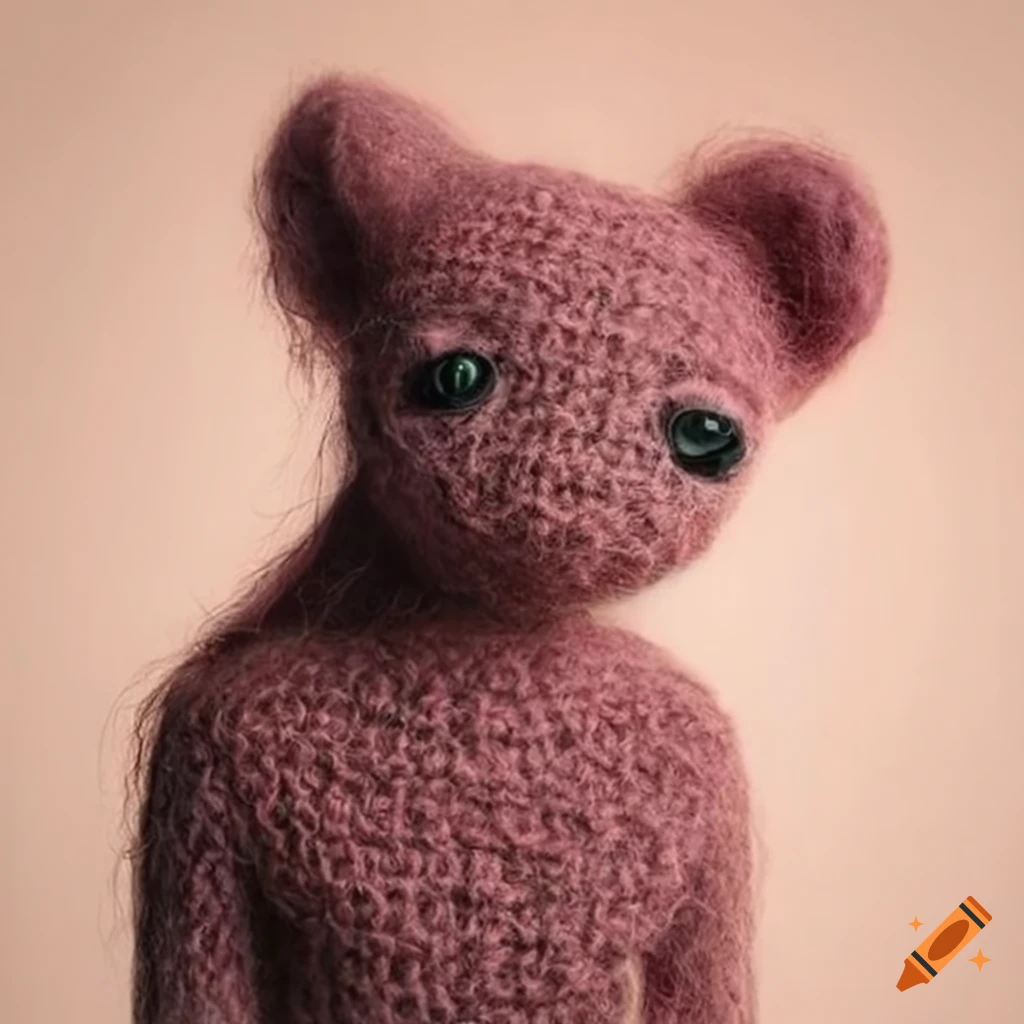 Colorful felted wool creatures in intricate outfits on Craiyon