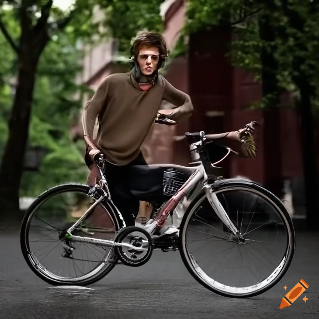 Person riding a bike