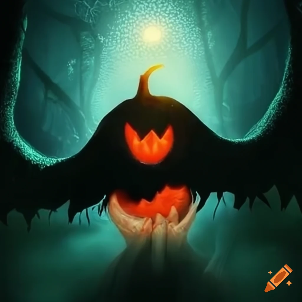 Festive image combining halloween and christmas elements on Craiyon