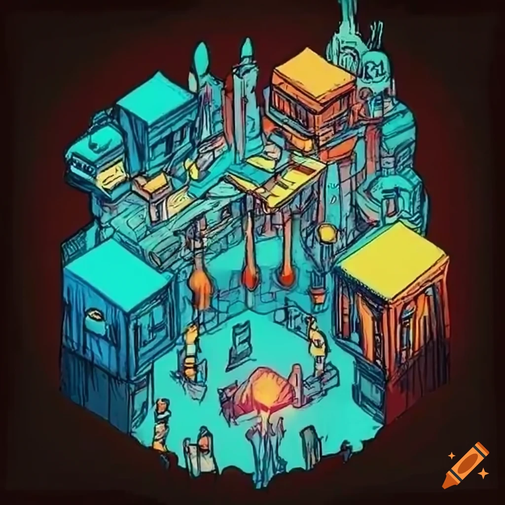 A multiplayer fantasy game concept on Craiyon