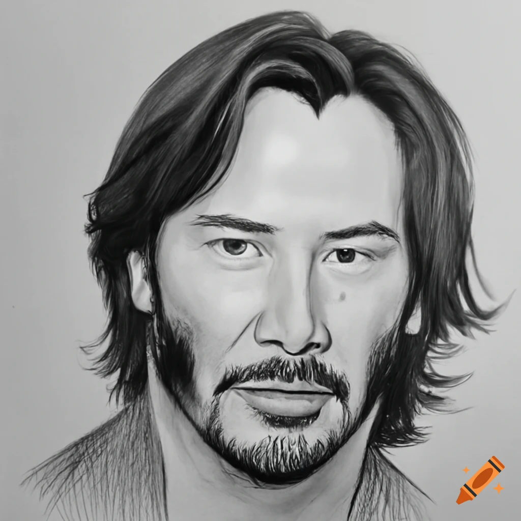 Retrowave artwork of Keanu Reeves on Craiyon