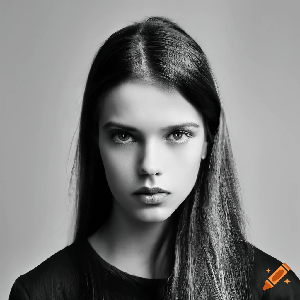 Intricate portrait of a high fashion model