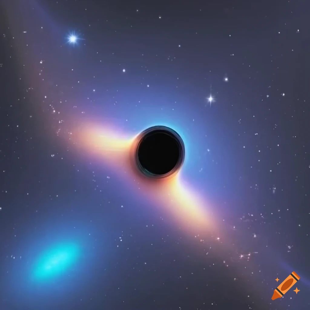 Mesmerizing image of a 3d black hole