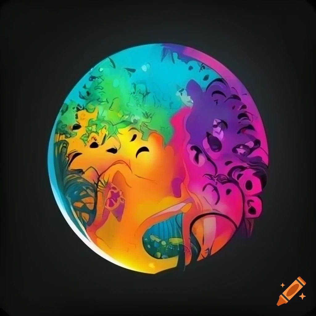 Vibrant logo design for educolour coloring book