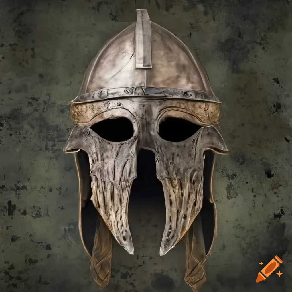 Front view of elite champion fantasy magic helmet on Craiyon