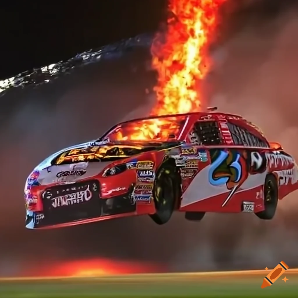 NASCAR race at Talledega on Craiyon