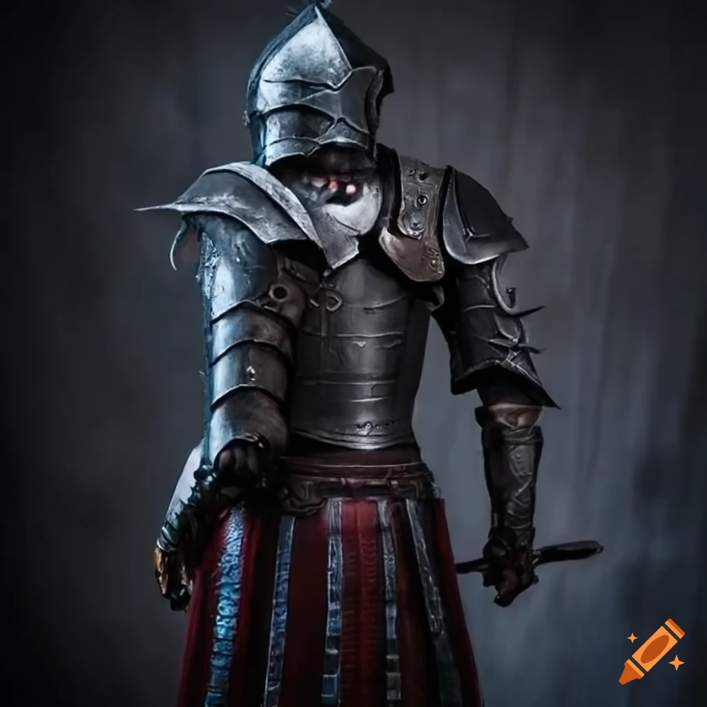 Detailed image of a warrior night in armor