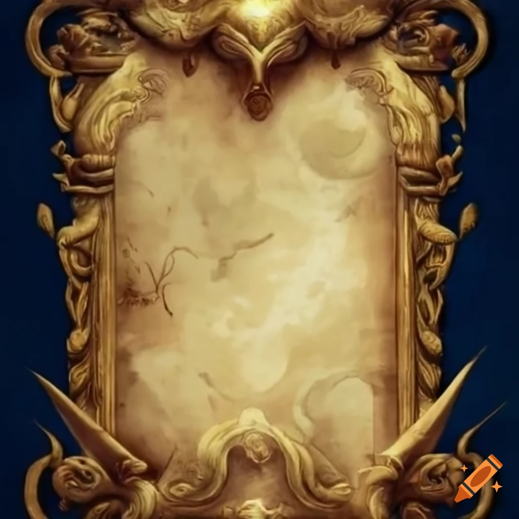 Fantasy parchment artwork