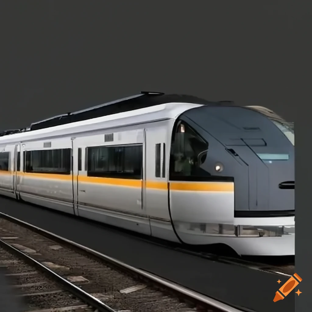 Modern japanese style train on Craiyon
