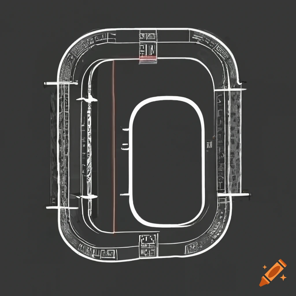 F1 track layout on Craiyon