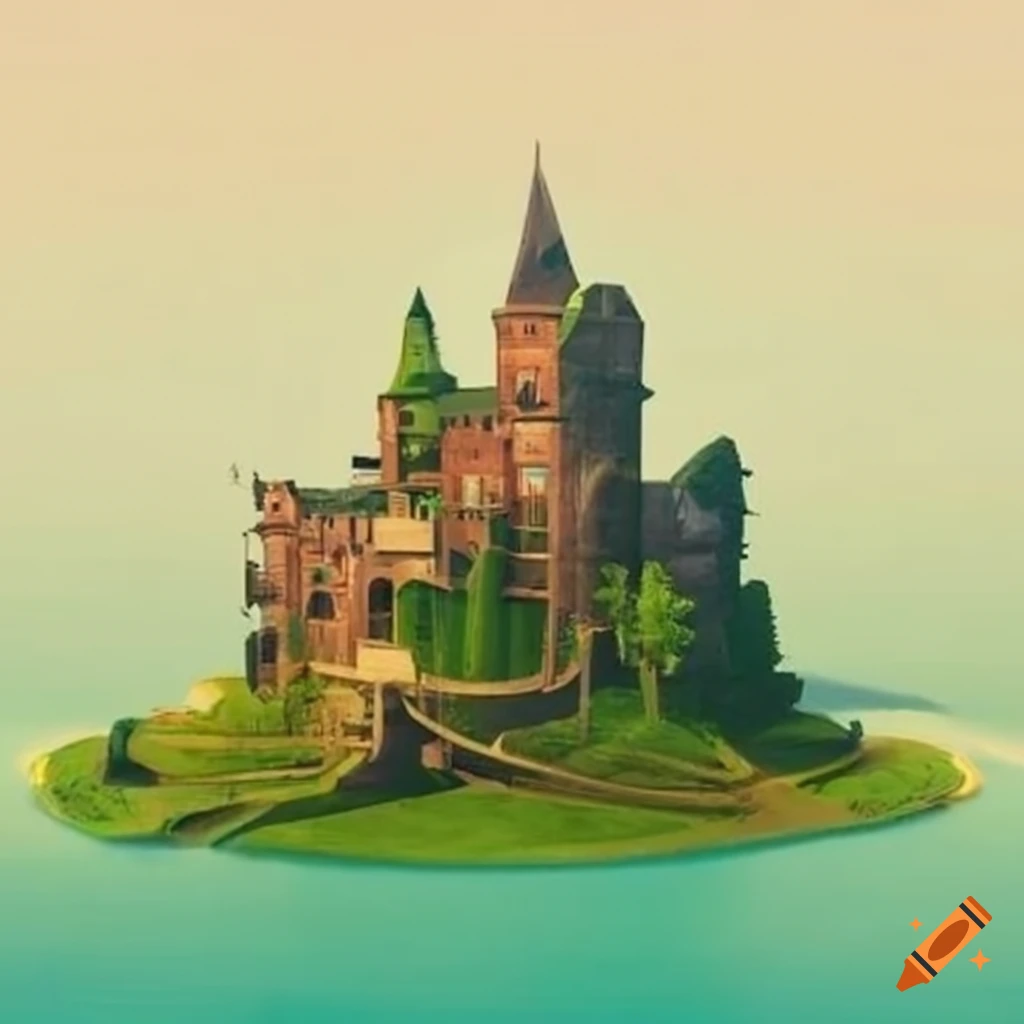 Image of woodspire academy, a grand castle-like school built into trees ...