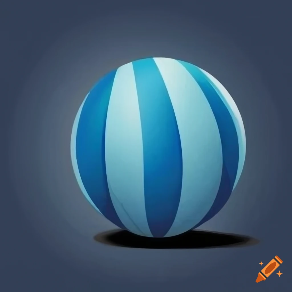 Cartoon illustration of a circus ball on Craiyon