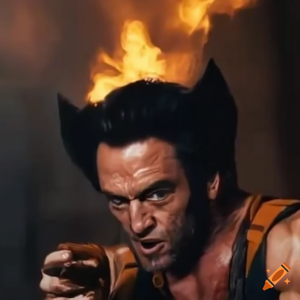 Deadpool working in a mcdonald's kitchen in vhs style photography on ...