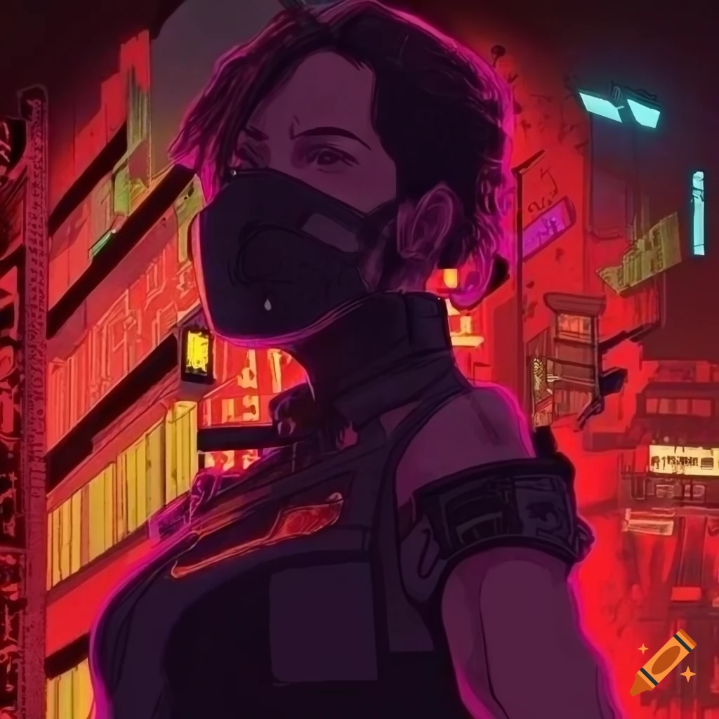 Cyberpunk book cover design on Craiyon