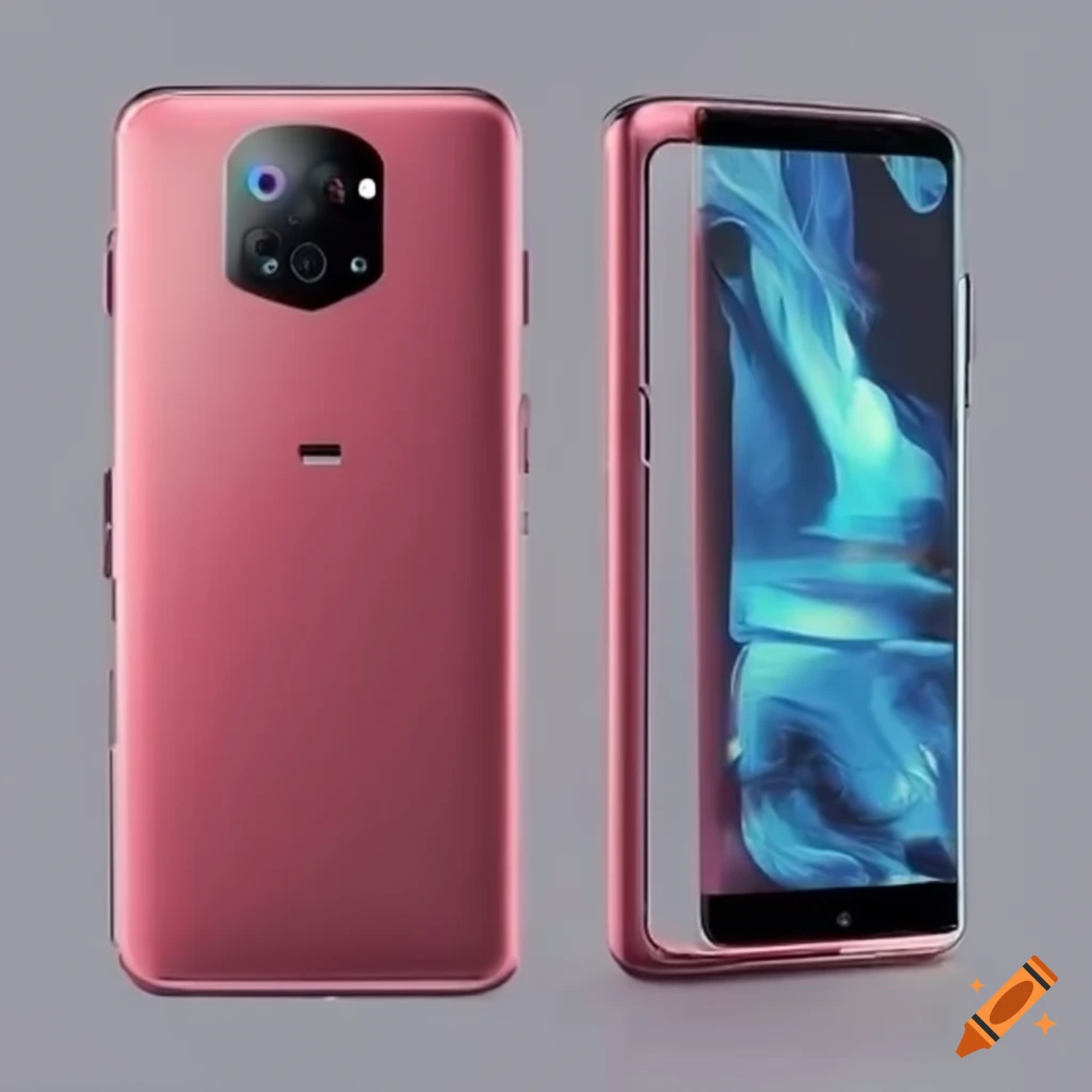 Innovative phone design featuring touchscreen display and sleek ...