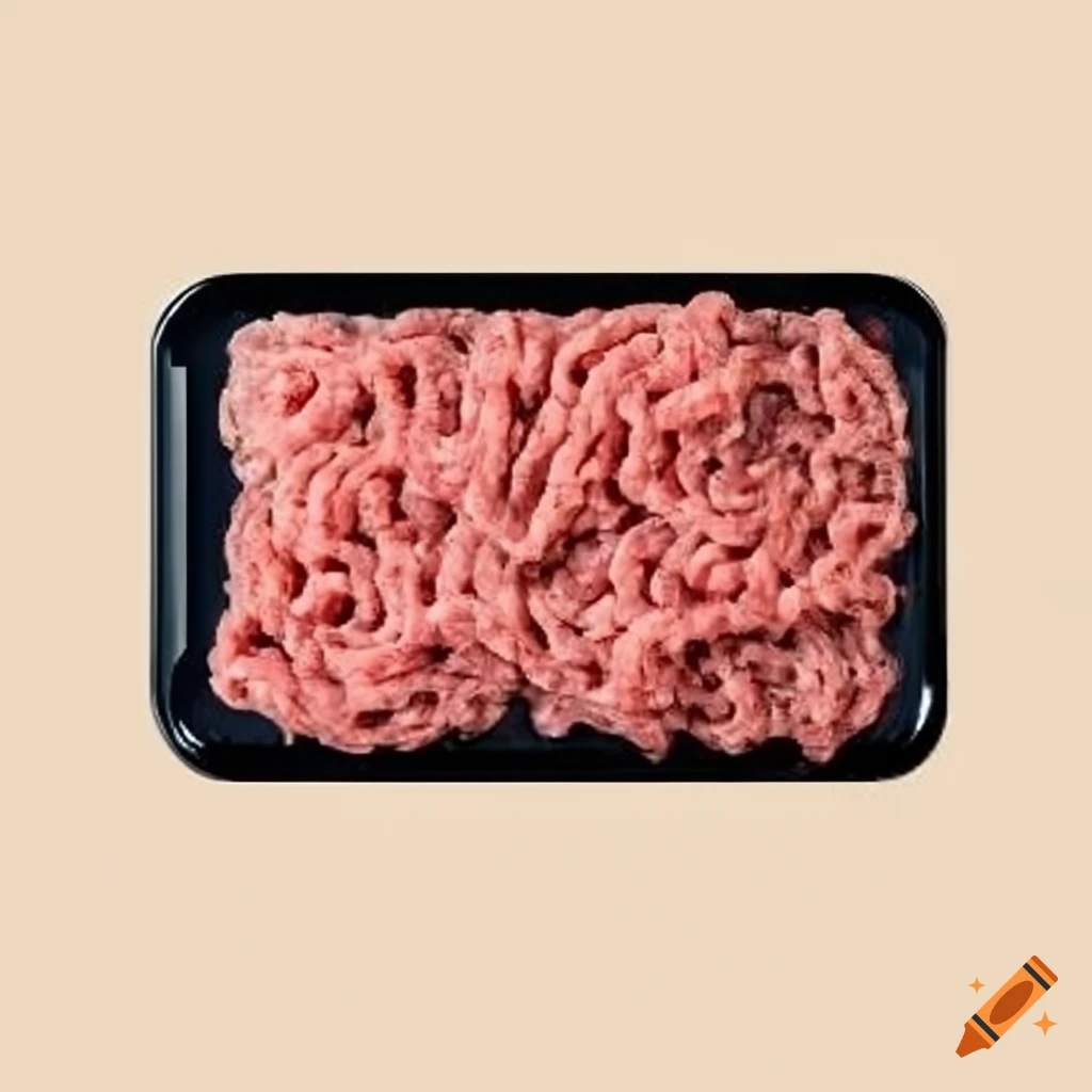 Logo for raw petfood products with kangaroo minced meat on Craiyon