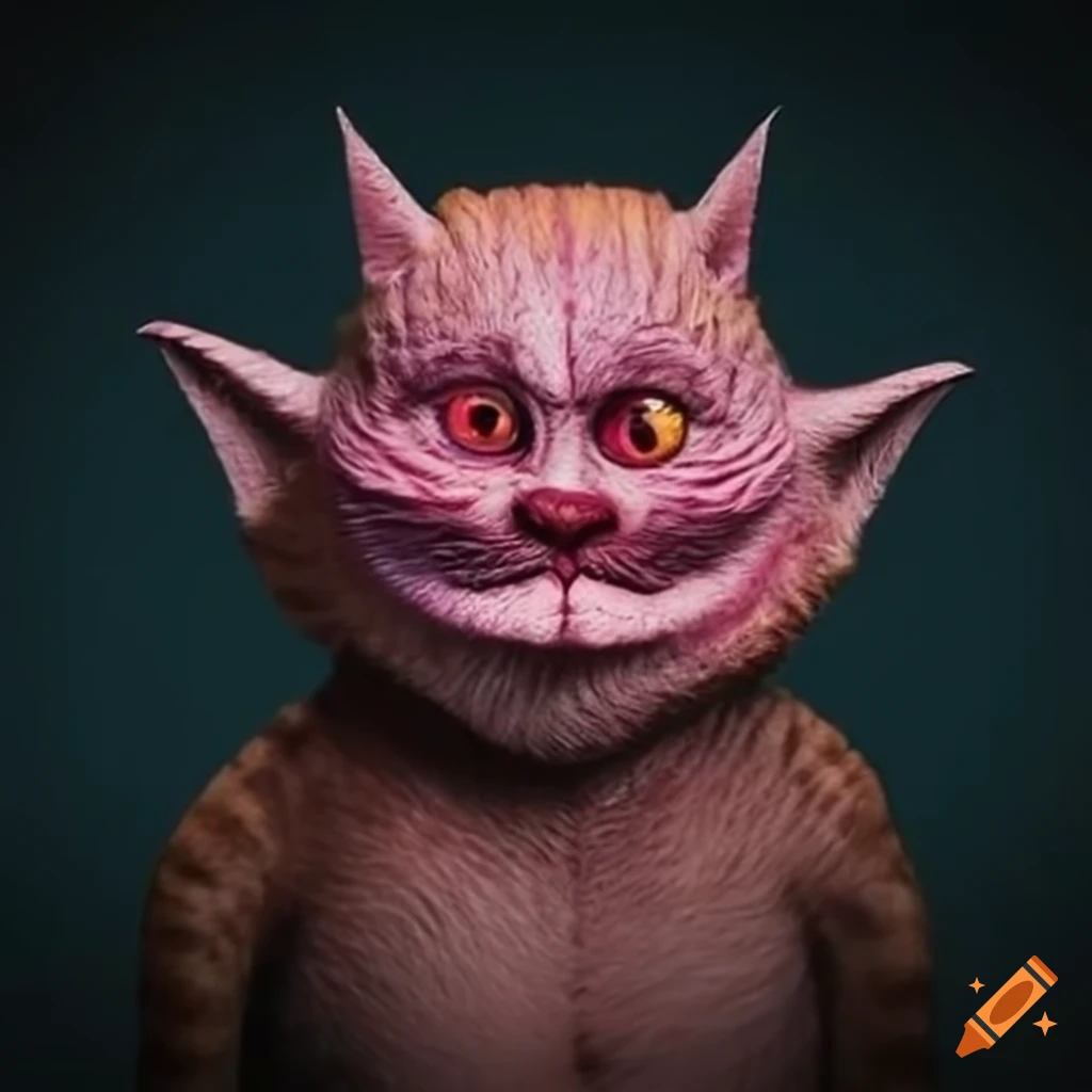 Funny image of a cat trolling on Craiyon