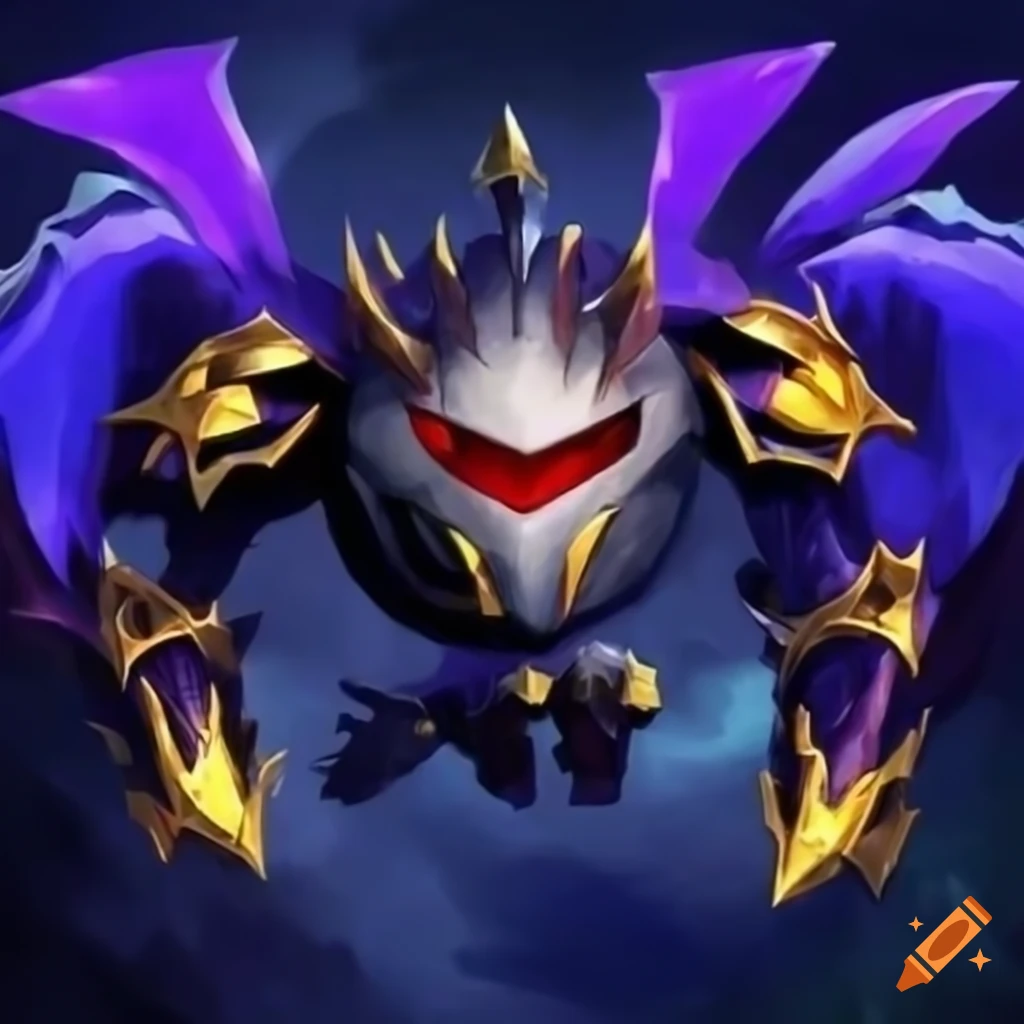 Impressive artwork of meta knight in battle on Craiyon