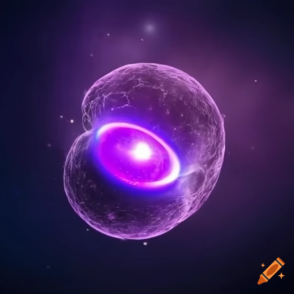 Abstract illustration of floating electric energy balls on Craiyon