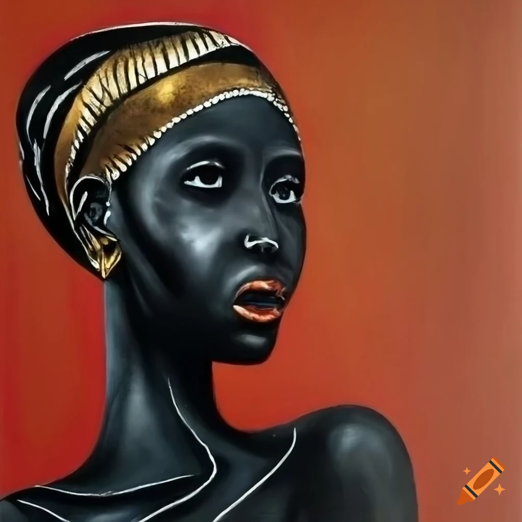 Surreal abstract artwork inspired by african culture on Craiyon