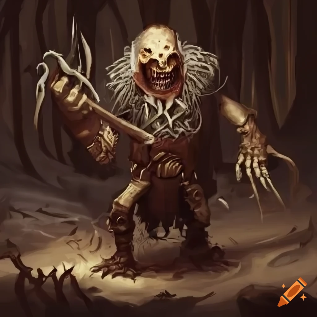 Corrupted miner skeleton in d&d - earthshaper on Craiyon