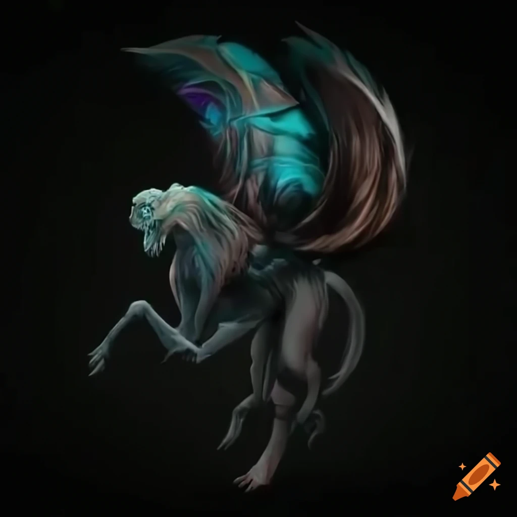 Artistic depiction of a graceful feathered creature on Craiyon