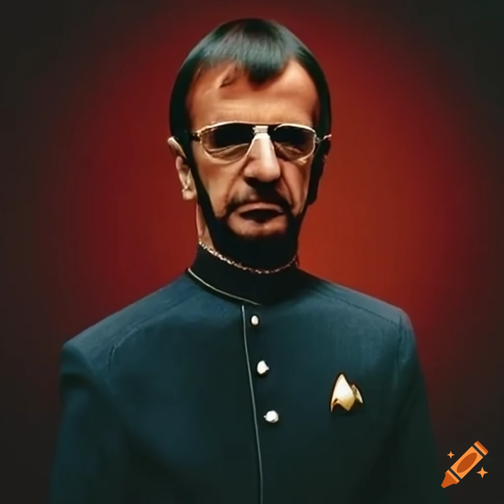 Ringo starr as a doctor on star trek spaceship