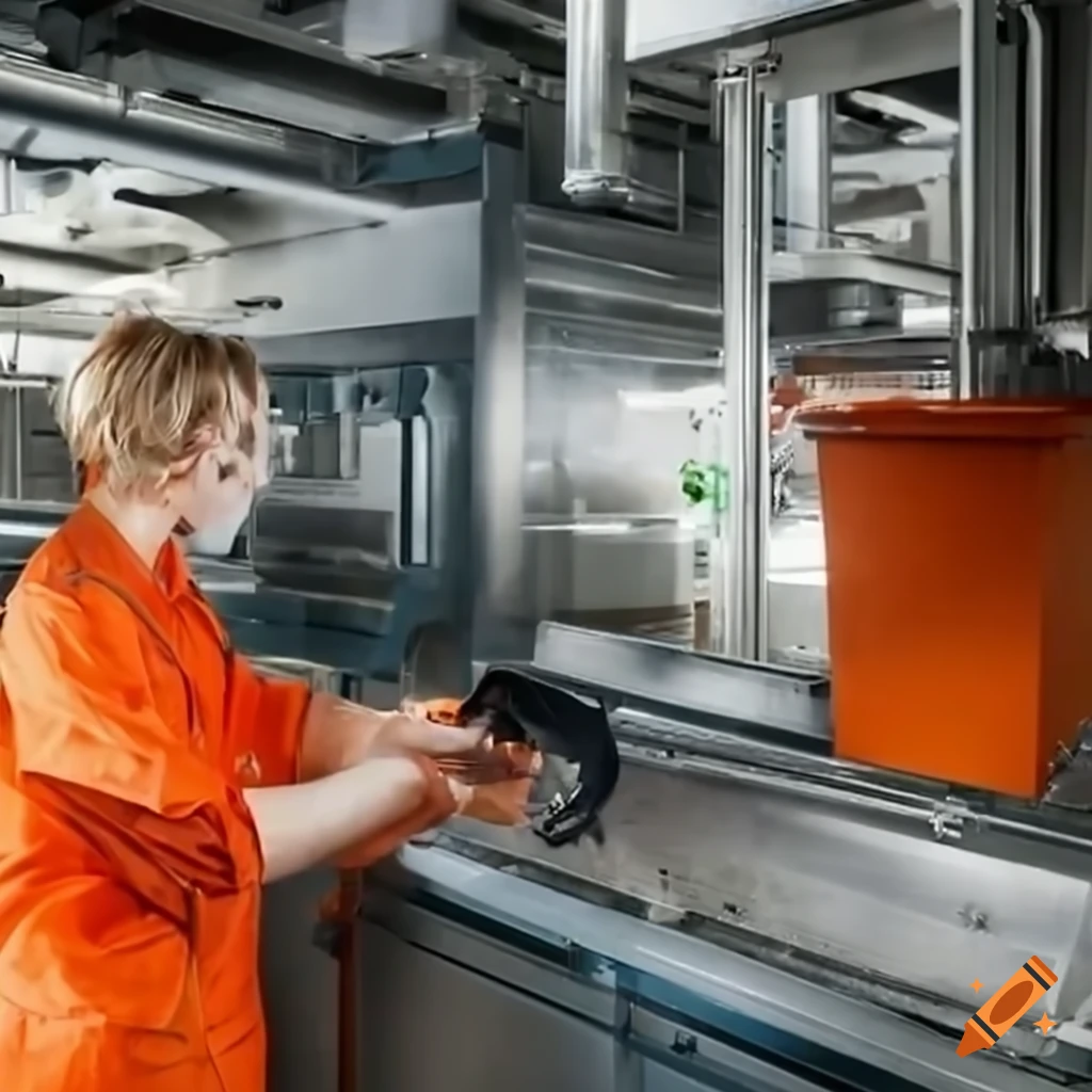 Smart trash bin manufacturing process on Craiyon