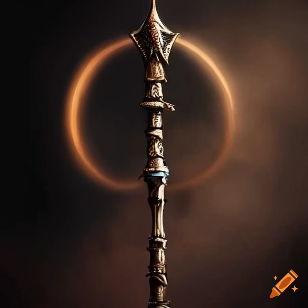 Illustration of war wands