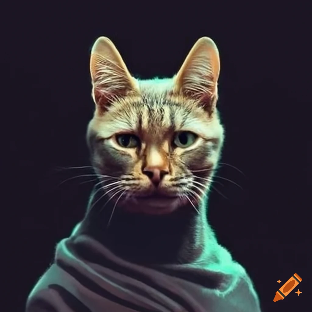 Cat casting a spell on drake on Craiyon