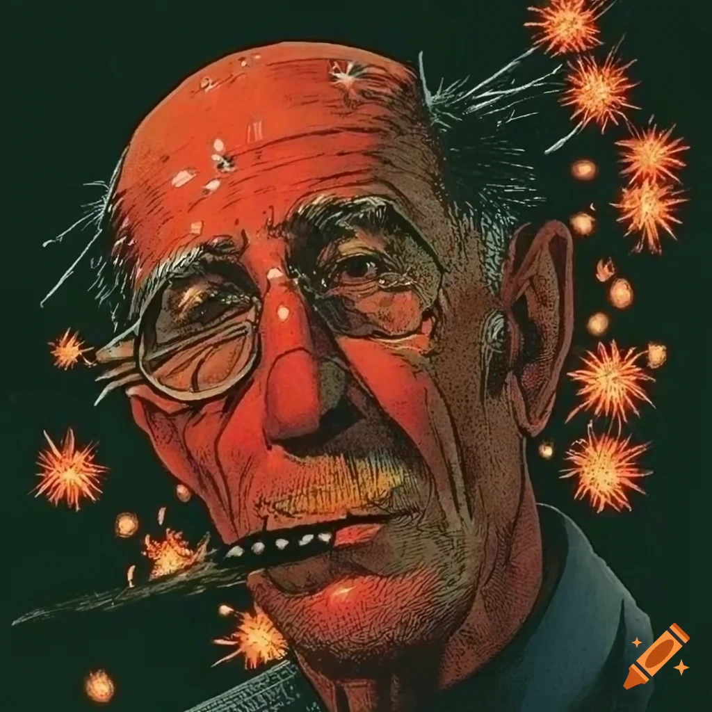 Martin heidegger in paris, comic book on Craiyon